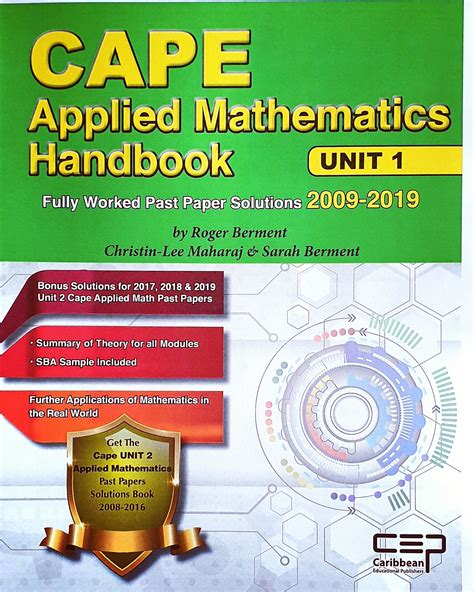 Cape Unit 2 Applied Mathematics Solutions Book