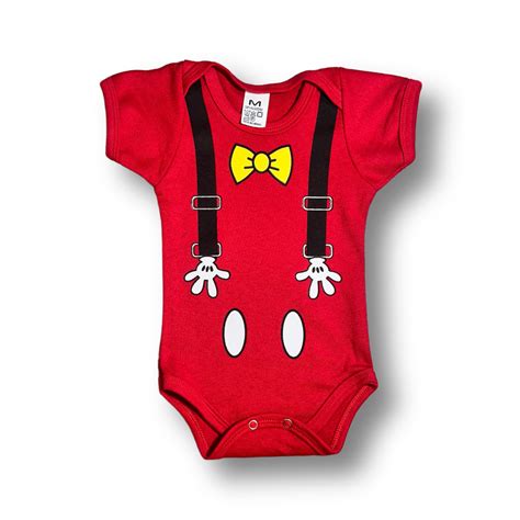 Body Mickey Vermelho Comprar Em Atacadão Do Body