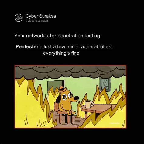 Cyber Suraksa On Linkedin Meme Memeoftheday Pentesting Securityawareness Databreachprevention…