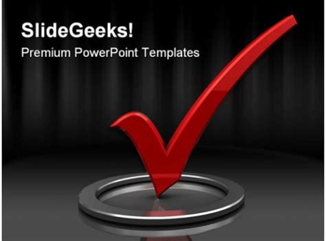 Check Mark Symbol PowerPoint Backgrounds And Templates Templates PowerPoint Presentation
