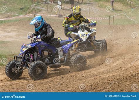 Pair Of Quad Riders Passing Turn Editorial Photography Image Of