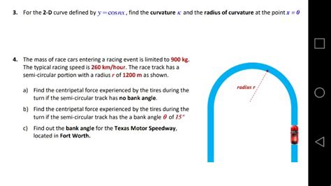 Solved 3 For The 2 D Curve Defined By Ycos Nx Find The