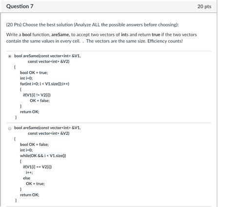 solved question 5 10 pts 1 10 pts the fastest search