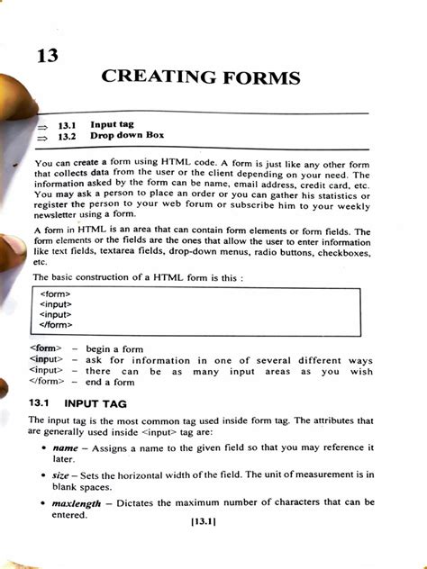 Creating Forms Using Html Pdf Password Button Computing