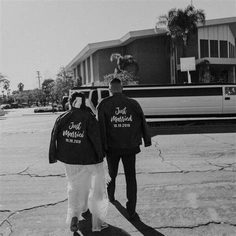 Just Married Denim Jacket Custom Jacket Wedding Jacket Custom