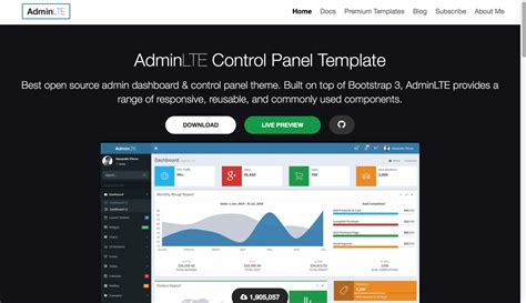 整理后台管理页面框架模板adminlte 在路上