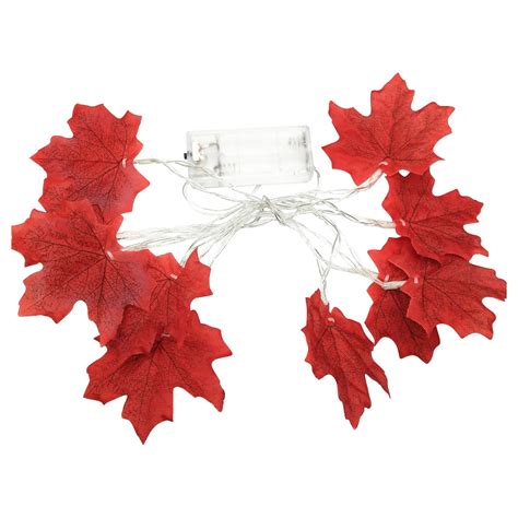 Ffenyan Lights Outdoor String Lights Thanksgiving Leaves Maple Leaf