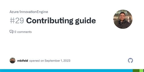contributing guide · issue 29 · azure innovationengine · github