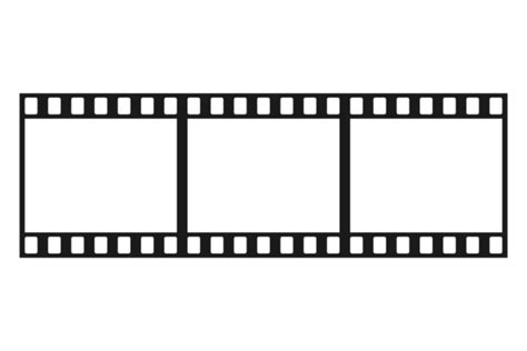 filmstrip tape with blank frame template graphic by microvectorone