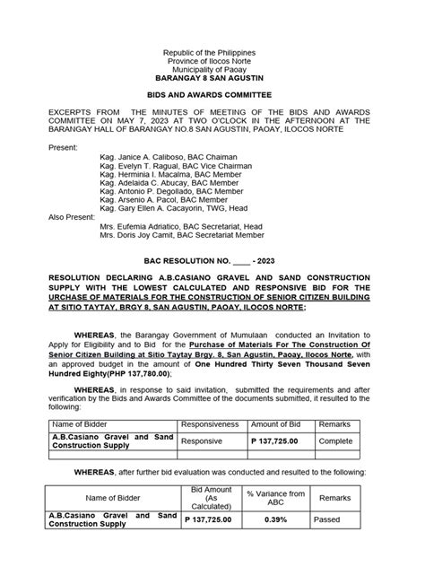 Resolution Declaring Pdf