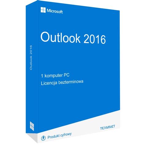 Microsoft Outlook 2016 Cena Kup Taniej Legalna Licencja Teamnet