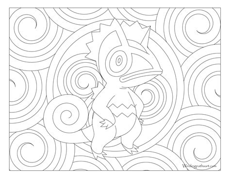 352 Kecleon Pokemon Coloring Page ·