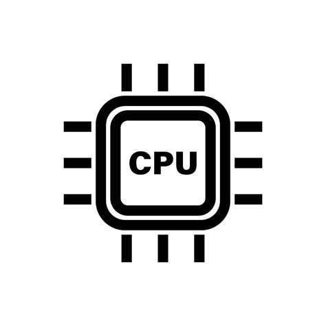 CPU Semiconductor Chip Circuit Board Vector Vector Art At Vecteezy