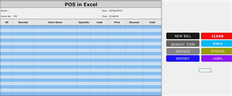 Point Of Sale System In Excel Eloquens