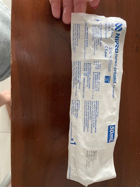 Nipro Ml Catheter Tip Syringe Health Nutrition Medical Supplies Tools On Carousell
