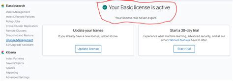 unable to view security option under management option in kibana