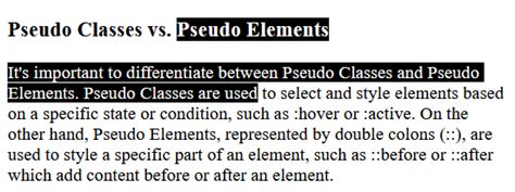 العناصر الزائفة Pseudo Elements والفئات الزائفة Pseudo Classes في Css