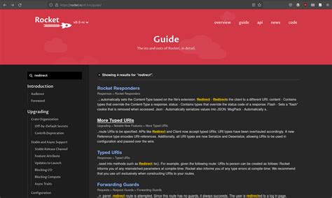 guide contains nonexistent links · issue 2223 · rwf2 rocket · github