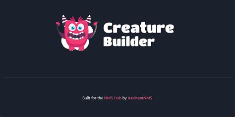 GitHub NMSCD Creature Builder Creature Builder Built For The No Man S Sky Hub Built By NMSCD
