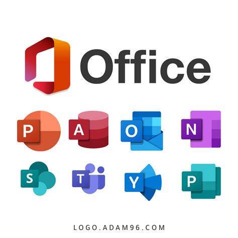 تحميل جميع شعارات مايكروسوفت الجديدة شفافة Logo New Microsoft Png