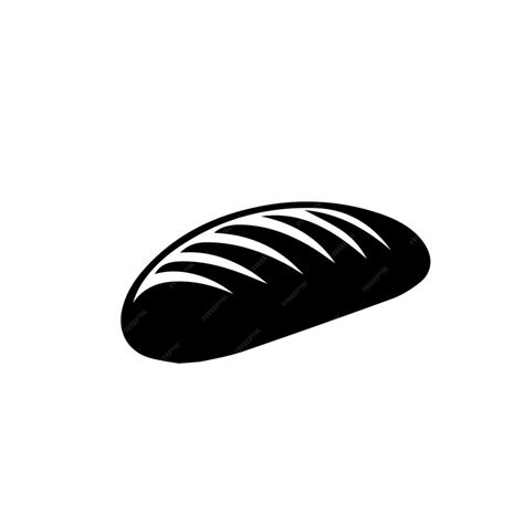 Bread Silhouette Bread Logo Icon Vector Black And White Premium Ai Generated Vector