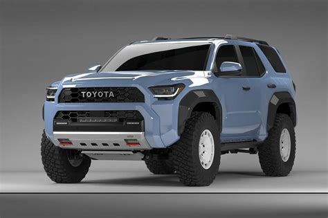 Nytop 2025 4runner 6th Gen Build Render White Wheels Carbon Fenders