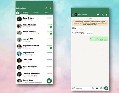 Whatsapp Clone App Design Projects Photos Videos Logos