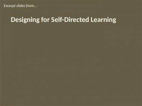 Pptx Self Directed Learning Sample Section Dokumentips