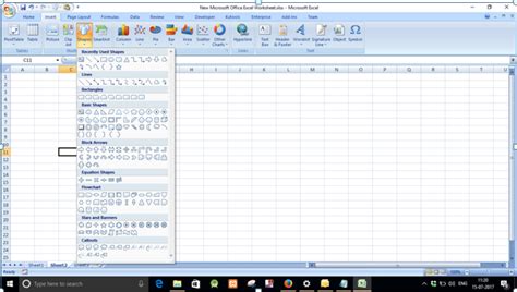 Computer Cool Tricks How To Add Shapes In Excel Easily Instantly