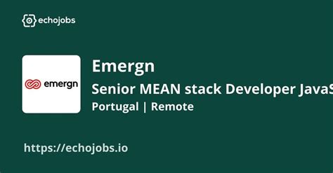 Hiring Senior Mean Stack Developer Javascript Portugal Remote Javascript Rfrontenddevjobs
