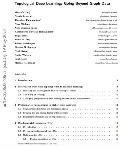 Topological Deeplearning Graphs Michael Erlihson
