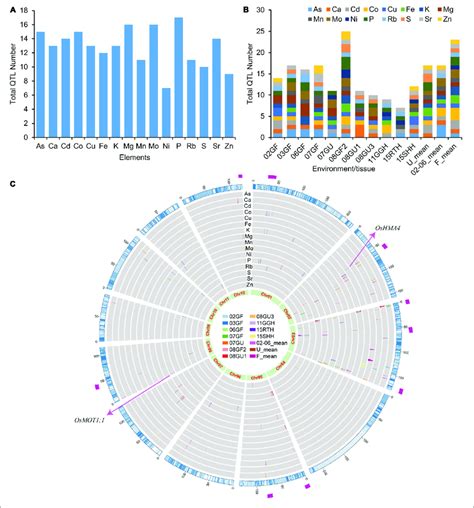 Qtl Numbers And Distribution Of Elemental Qtls On The Genetic Linkage