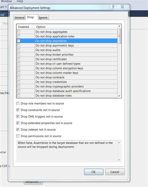 Dacpac Deployment Setting Stack Overflow