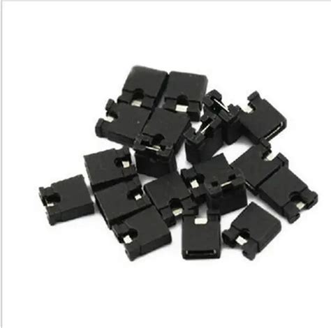 100pcs 2 54mm Standard Circuit Board Jumper Cap Shunts Short Circuit