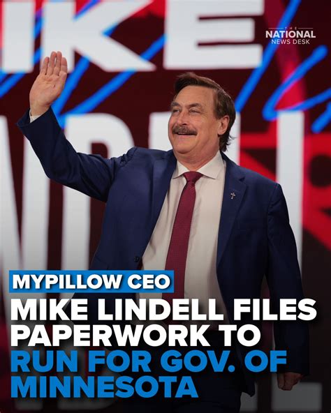 The National Mypillow Ceo Mike Lindell Filed Paperwork To Run For