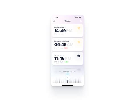 Timezone App By João Borges On Dribbble