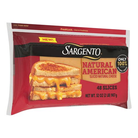 Sargento Natural American Slice 32 Ounce Package 6 97 At Costco