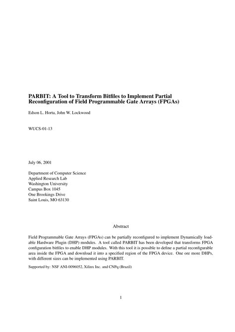 pdf parbit a tool to transform bitfiles to implement partial