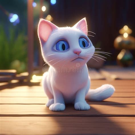 Animated Adorable Cute Cartoon Cat Stock Illustration Illustration Of Kitten Cute 309971348