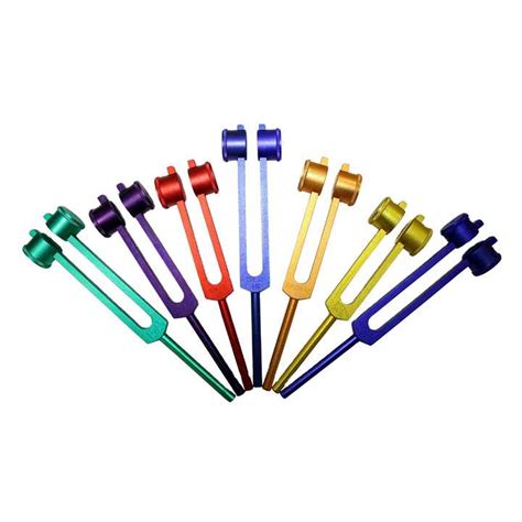 Aluminum Alloy 7 Piece Tuning Fork Set 128hz 256hz 512hz 1024hz