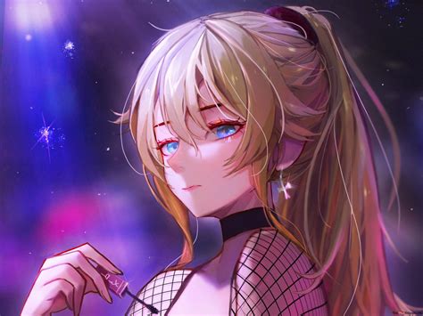 Hot Black Dress Of Lumine Genshin Impact K Wallpaper Download