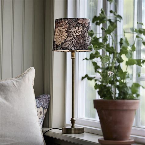 Pr Home επιτραπέζιο φωτιστικό Liam Sofia Dahlia Καφέ χρώμα ορείχαλκο 55cm Lumoriesgr