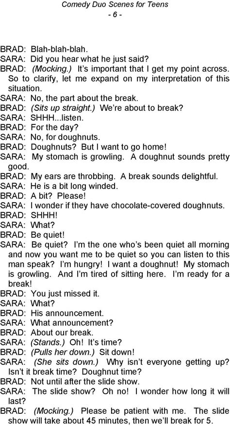 Comedy Scripts Funny Duo Scenes And Hilarious Situations