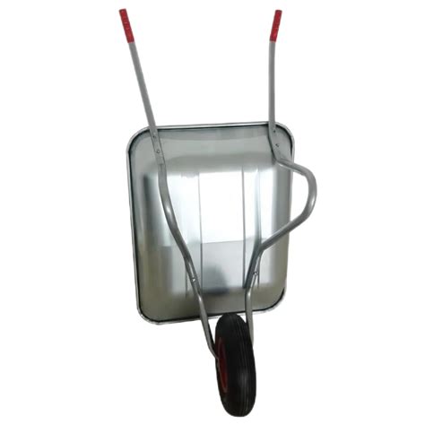 Wheel Barrow WB4024A, 5 cu.ft 65L Galvanized Steel Tray, With 3.50-6 ...