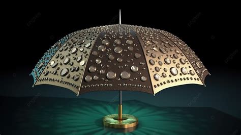 umbrella shielded cardano coins cascading in a shower of crypto wealth