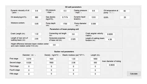 Basic Parameters Of Simulation Interface Download Scientific Diagram