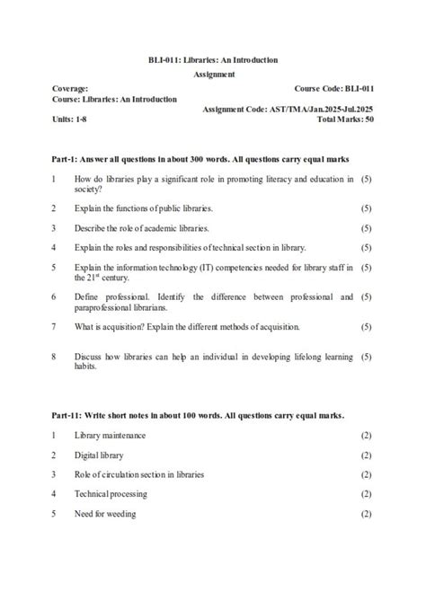 Ignou Bli 011 Solved Assignment Jan And July 2025 English Medium Ignou Solved Assignment 2024 25