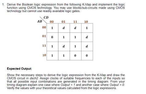 solved 1 derive the boolean logic expression from the