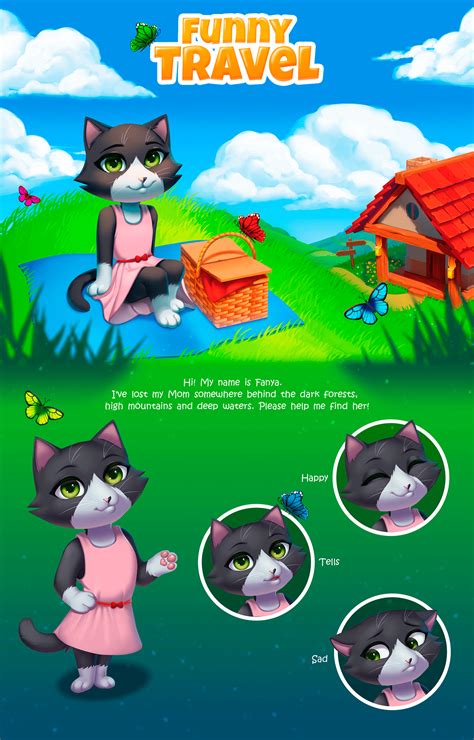 funny travel 2d game design spine animation on behance
