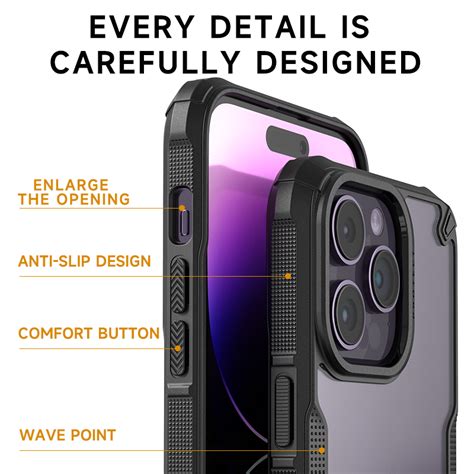 Original Shockproof Protect Hybrid Tpu Pc Airbag Case For Iphone 15 Pro Max